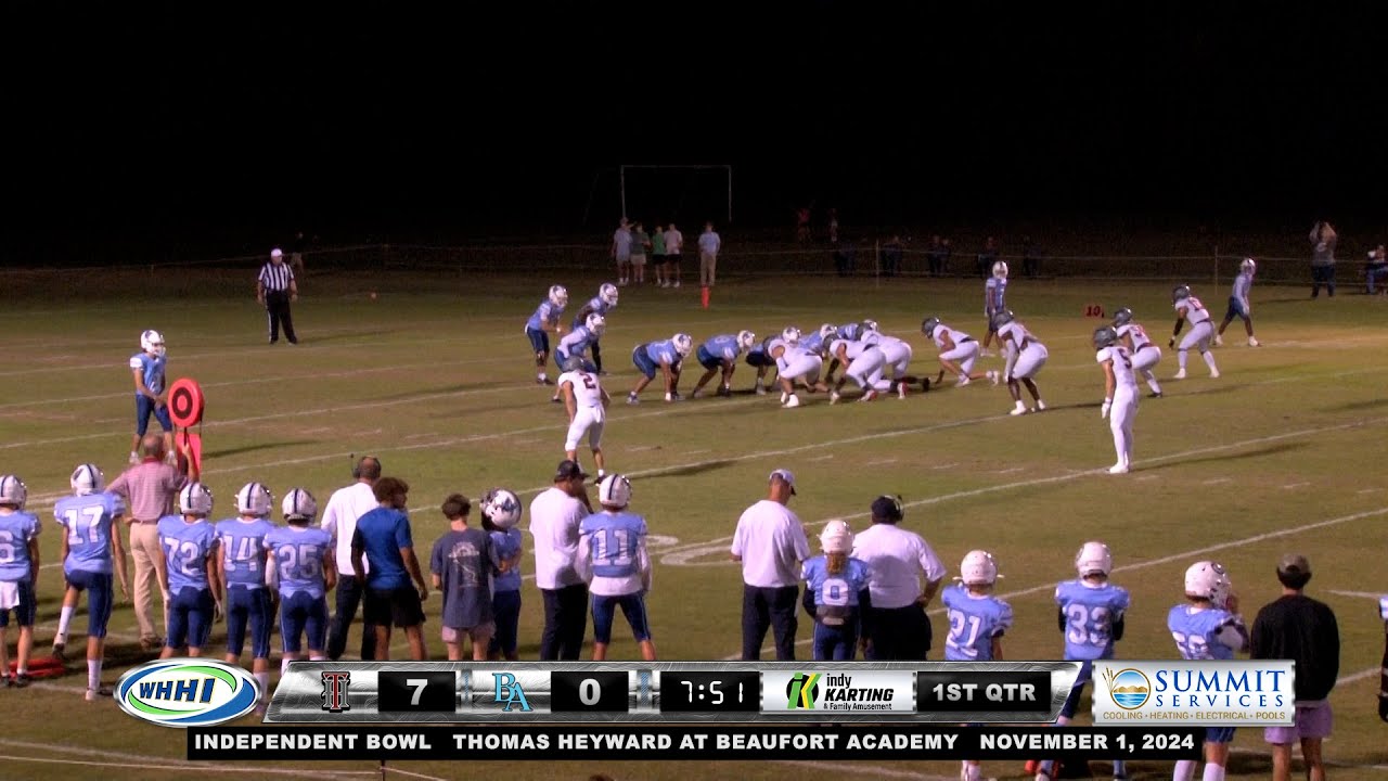 FOOTBALL | Thomas Heyward Academy Rebels at Beaufort Academy Eagles ...