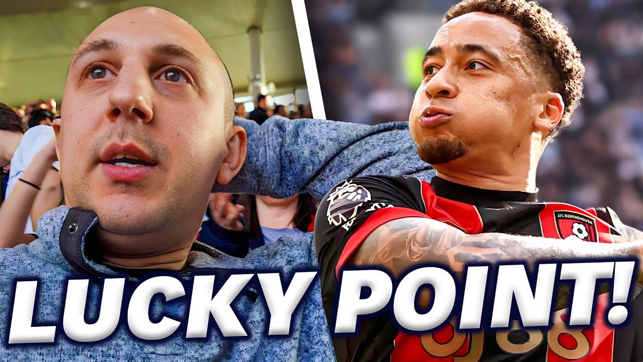 WE RODE OUR LUCK TO EARN A POINT! Tottenham 2-2 Bournemouth [VLOG] - YouTube