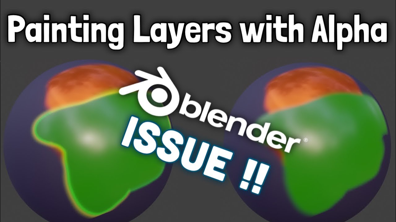 BLENDER: Texture Painting Layers with Alphas, WHITE OUTLINE Issue, and ...