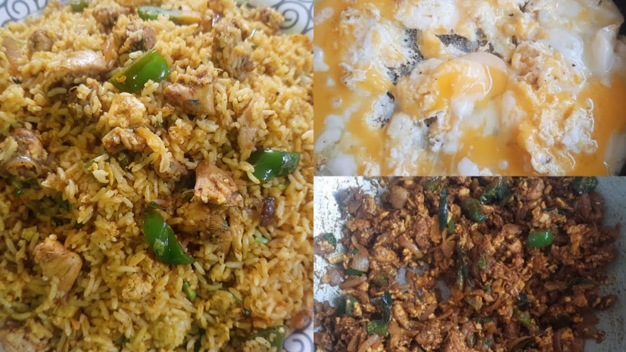 Chicken egg fried rice 🍚 ಚಿಕನ್ ಎಗ್ ಫ್ರೈಡ್ ರೈಸ್ - YouTube