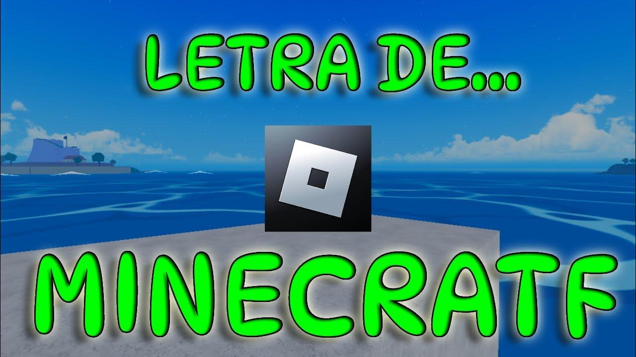 COMO poner las LETRAS DE MINECRAFT EN ROBLOX - YouTube