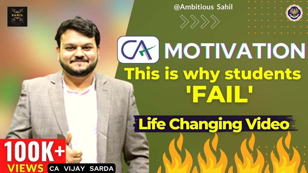 BAAP MOTIVATION by @CAVijaySarda | CA Motivation | Motivation for CA ...