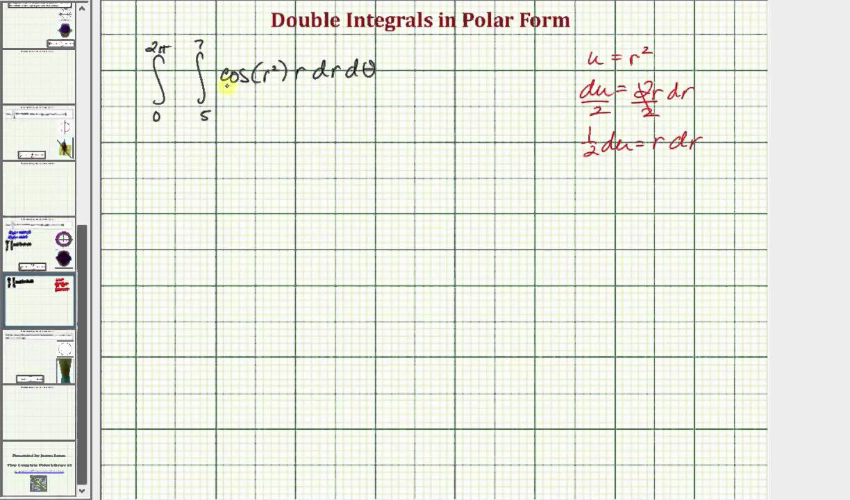 Evaluate A Double Integral In Polar Form F x y cos x 2 y 2 Over A