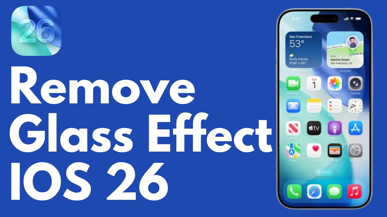 iOS 26: How to Remove Glass Effect - YouTube