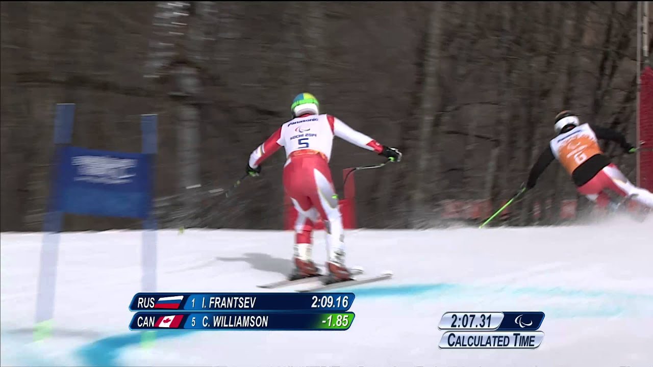 Chris Williamson (2nd run) | Men's giant slalom visually impaired ...