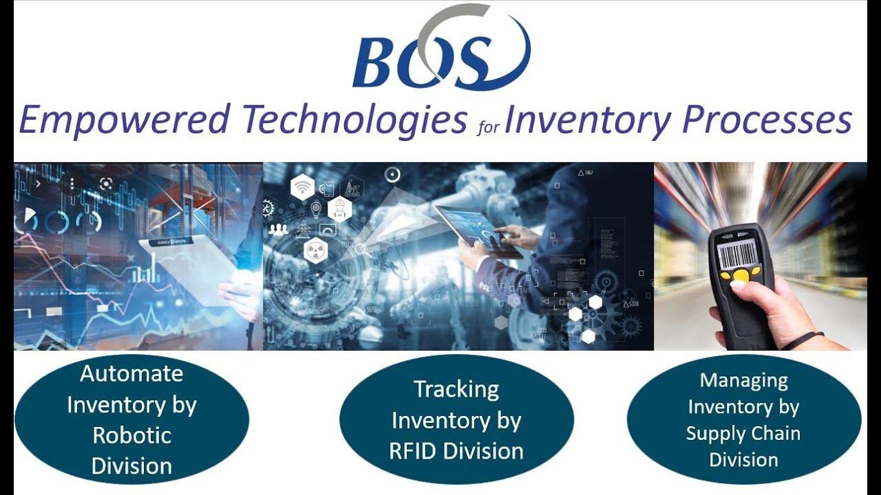 BOS - ROBOTICS, TRACKING INVETORY, COUNTING AND SUPPLY CHAIN - YouTube