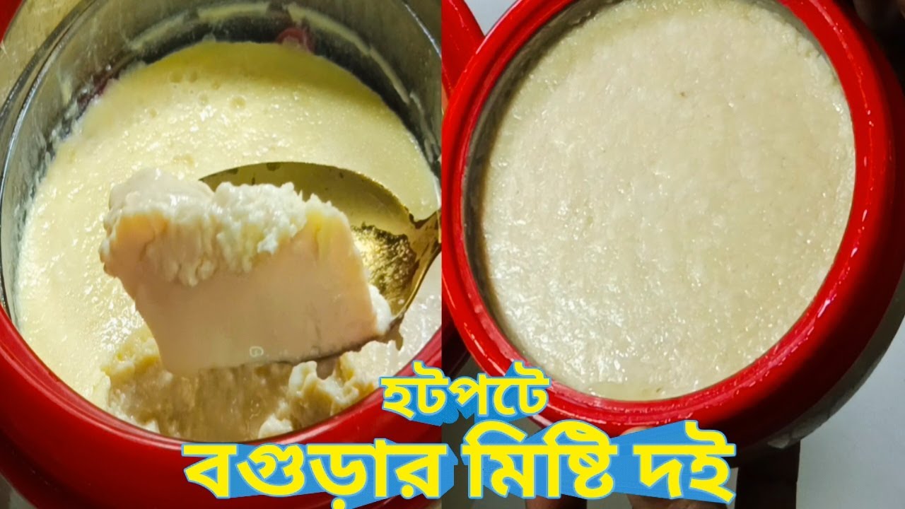 কম খরচে সব থেকে সহজ ভাবে হটপটে পেতে নিন বগুড়ার মিষ্টি দই।Perfect Bogra ...