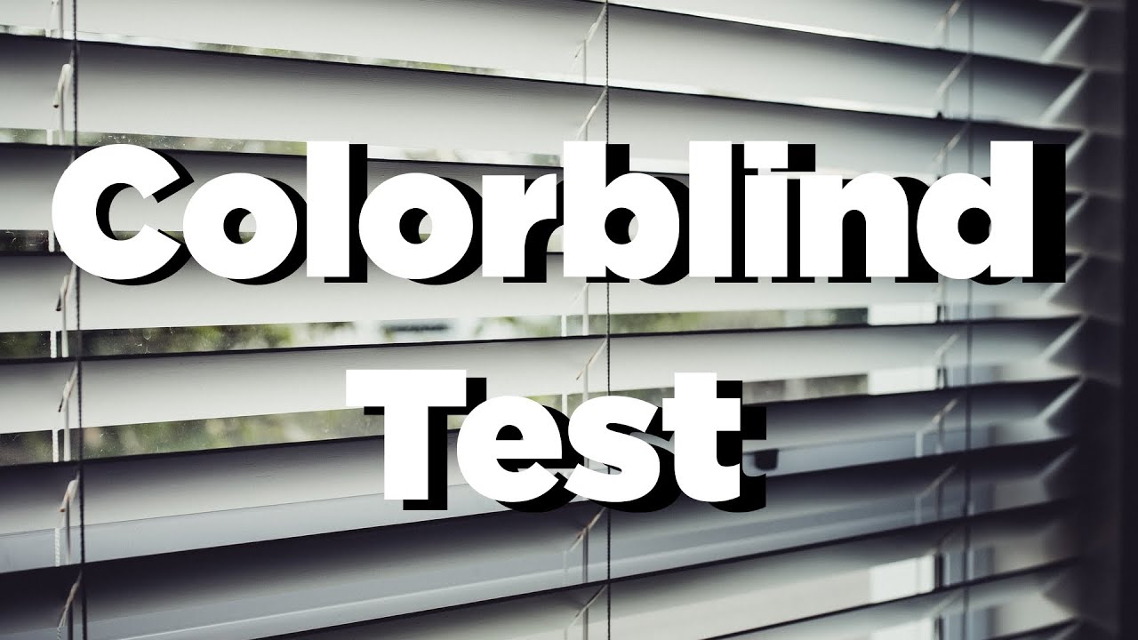 Taking COLOR BLIND TEST with DEUTERANOPIA (Red-Green Color Blind) - YouTube