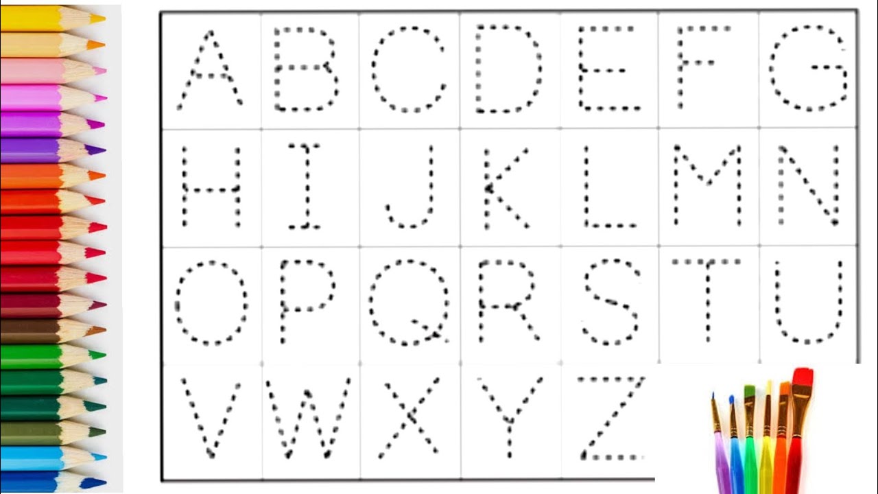 Dottet abcd write | Learning ABCD practice in English | Writing abcd ...