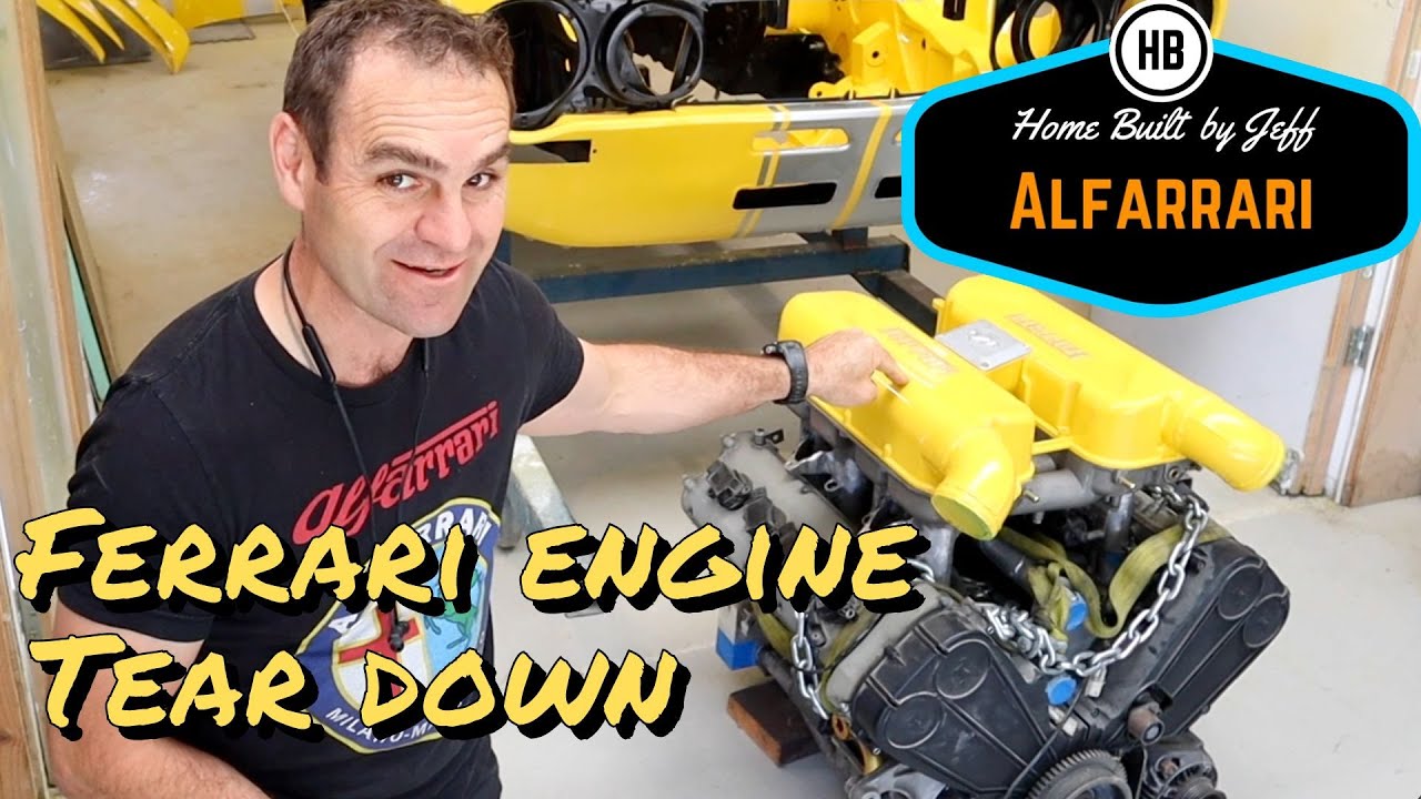 Ferrari engine tear down - Ferrari engined Alfa 105 Alfarrari build ...