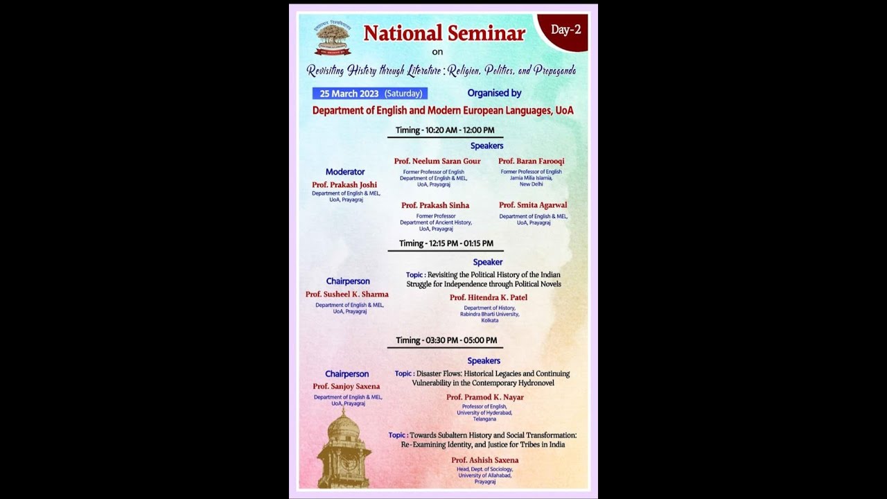 Prof. Hitendra K. Patel with Prof. Susheel K. Sharma | National Seminar ...