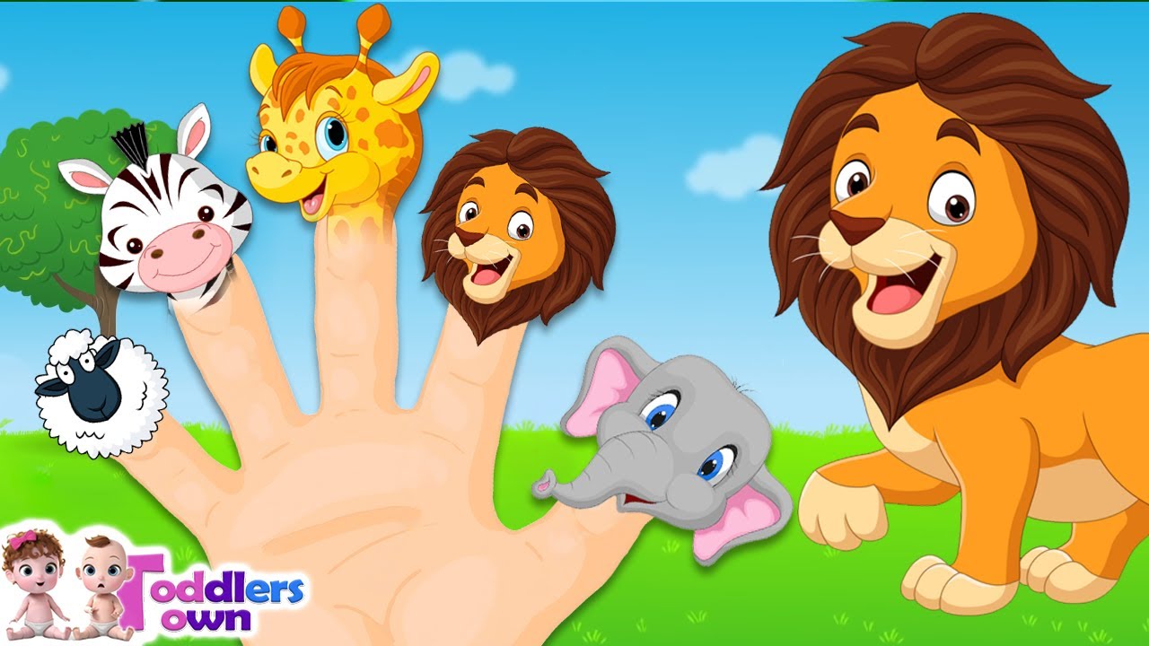 Finger Family Nursery Rhymes | Animals Finger Family | Learn Wild ...