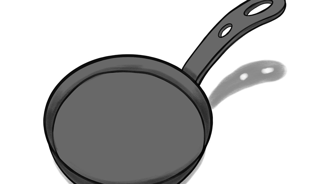 How to Draw A PAN | Simple Drawing - YouTube