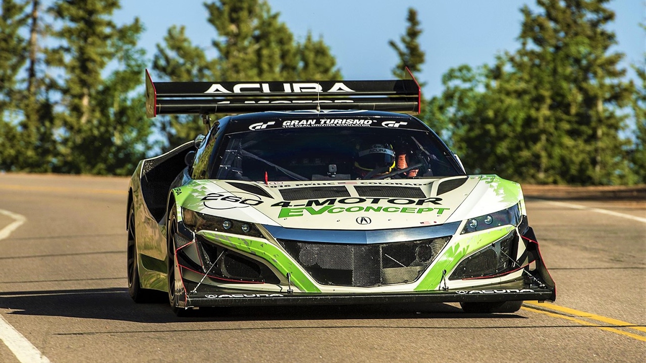 1050Hp Acura NSX // Electric Power on Pikes Peak - YouTube
