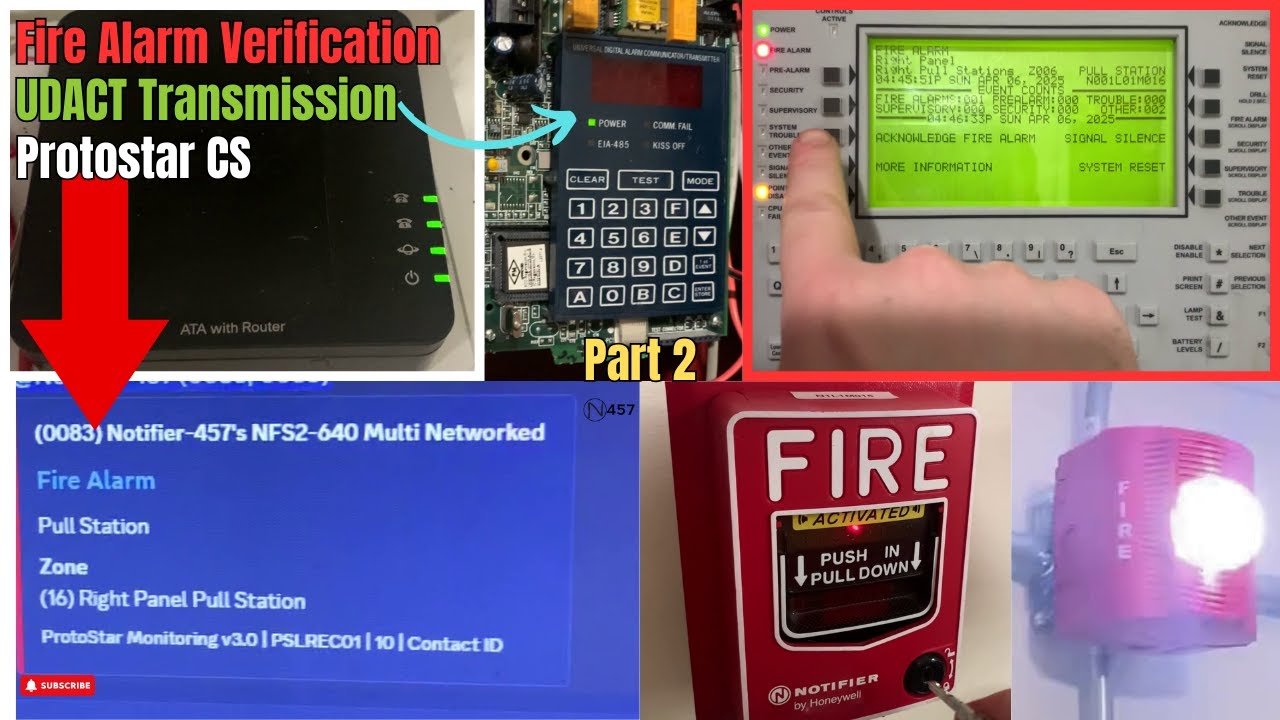 Notifier NCA-2 UDACT Protostar Verification Part 2 - YouTube