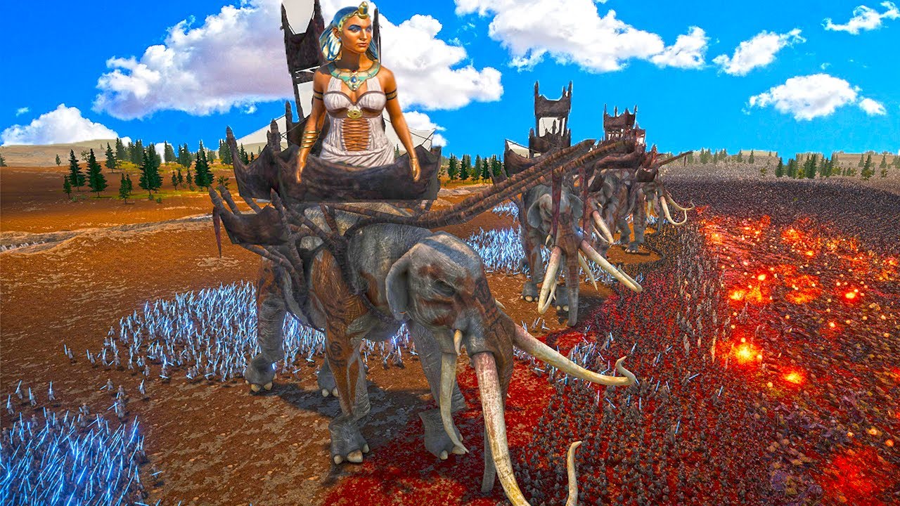 Mumakil cleopatra & Jedi forces vs. 3 million horse knight, Spartan ...