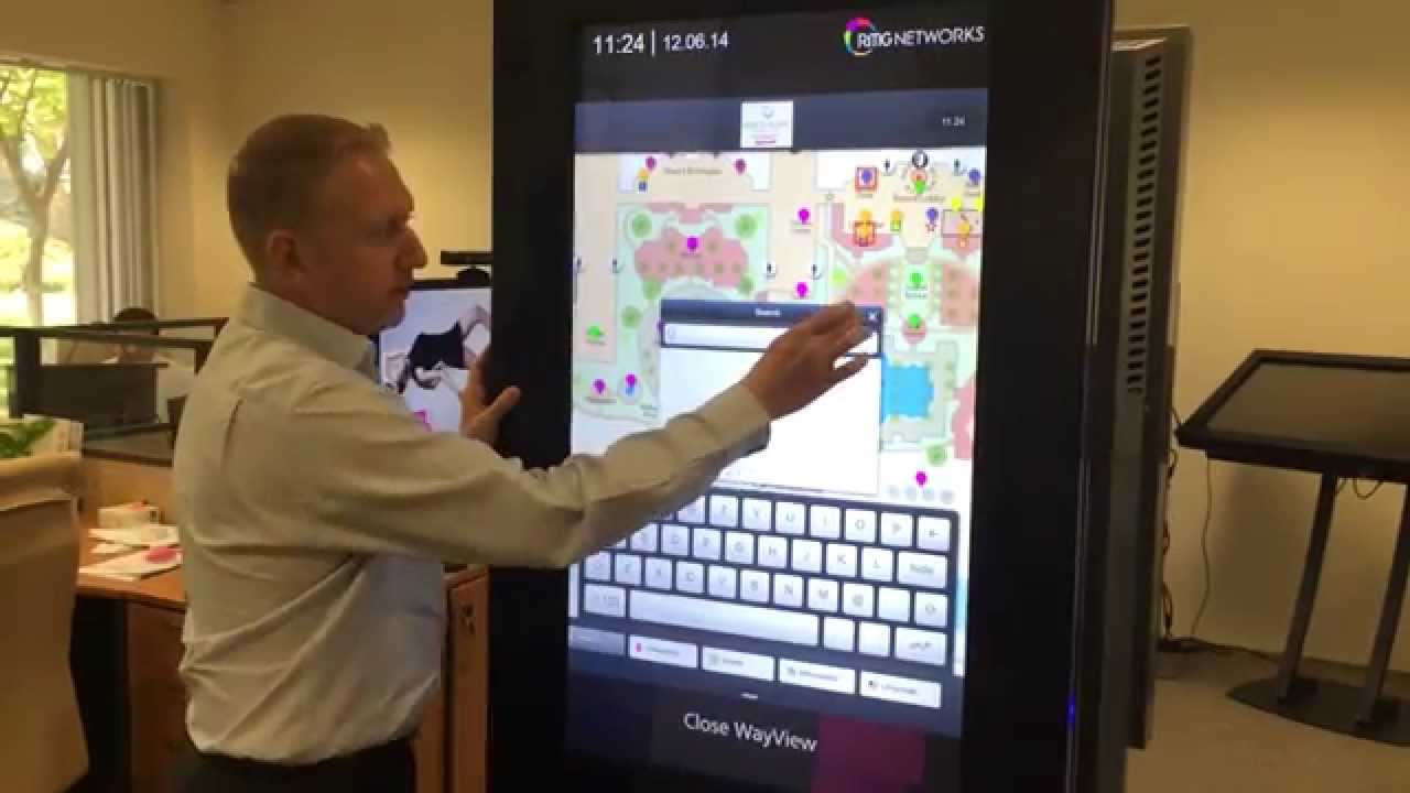 RMG Interactive Digital Signage with Wayview (wayfinding) - YouTube