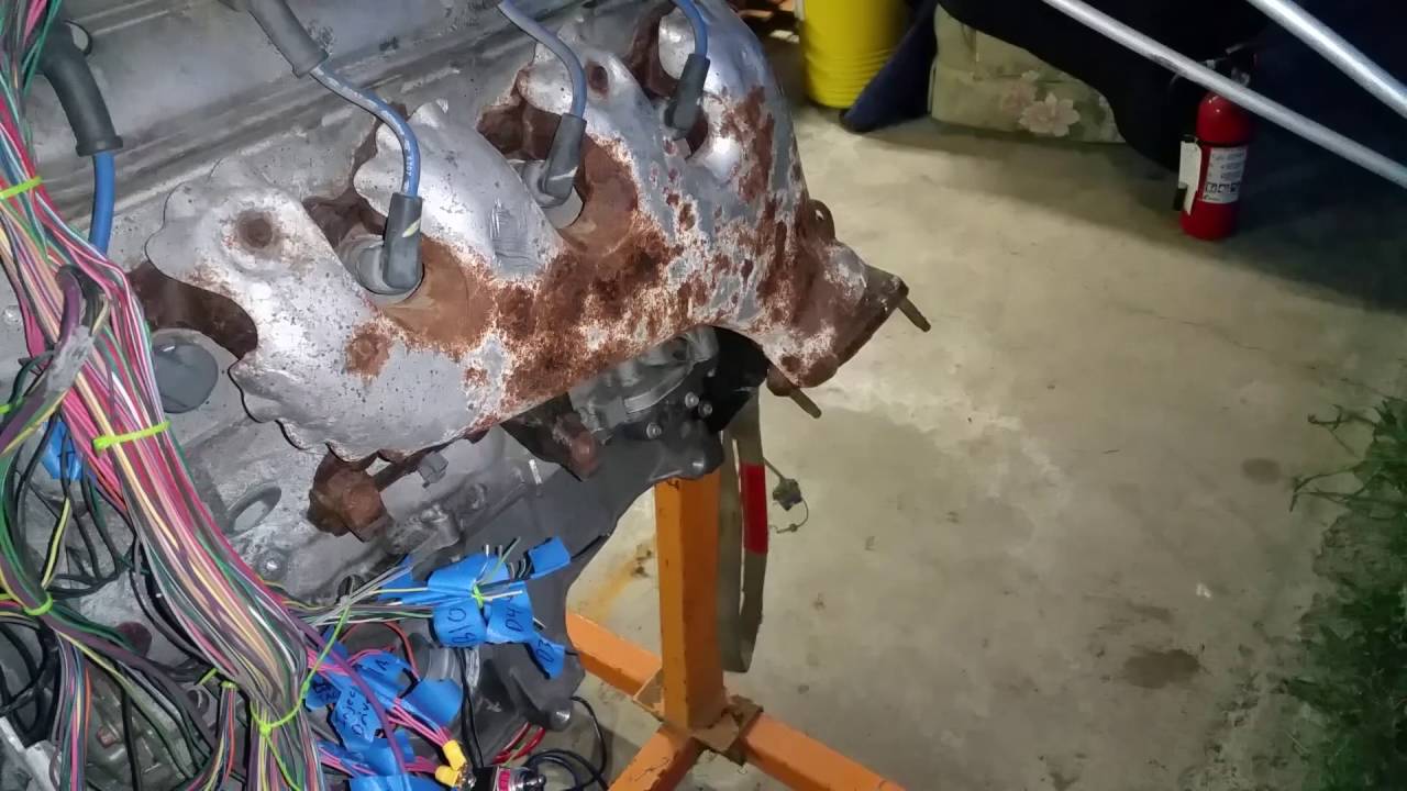 LM4 C4 Swap Engine Stand First start - YouTube