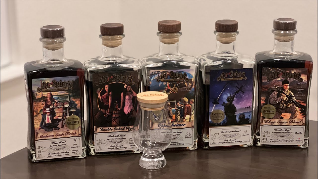Art of the Spirits lineup! 26 year old whiskey and more!!! - YouTube