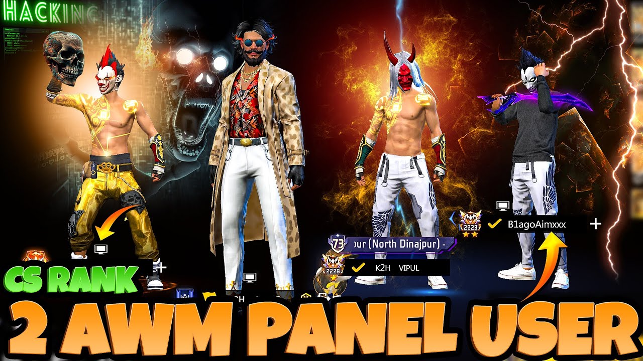 Global Top 1😱CS Rank 2 AWM Panel Using On Live Stream😳 आजा Open ...