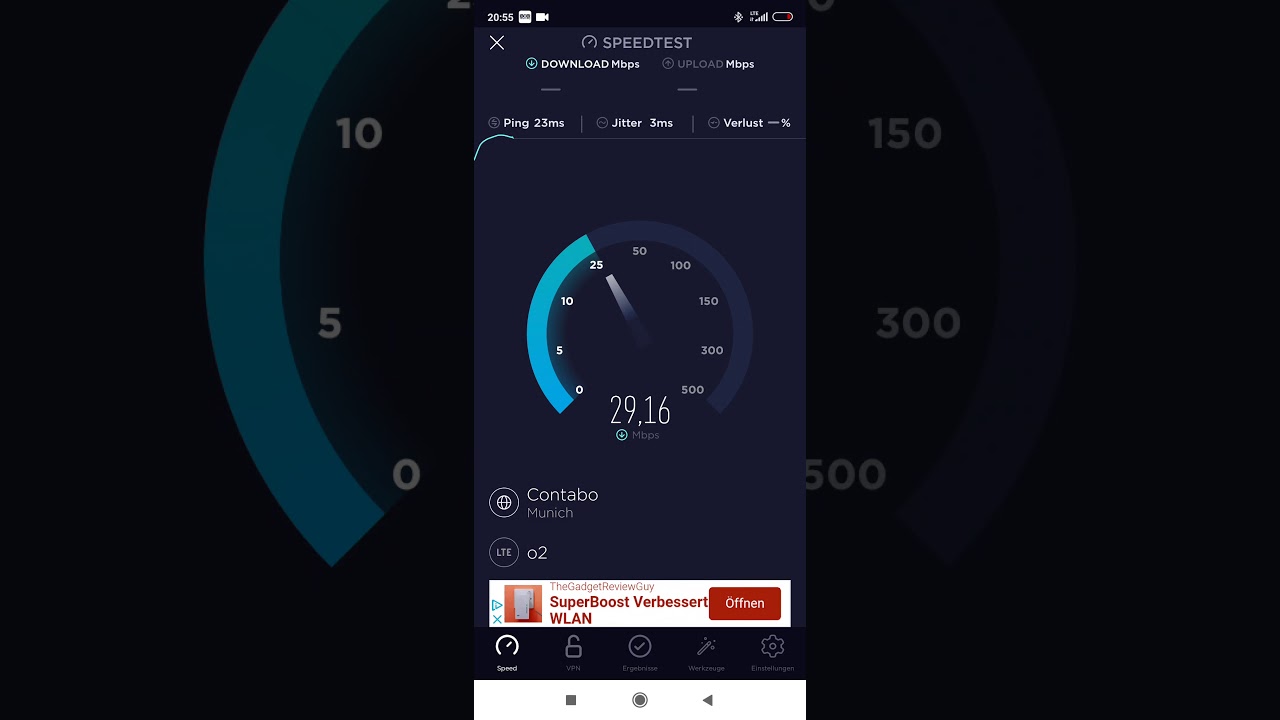 Speed Test im LTE Netz von O2 (Telefonica) - YouTube