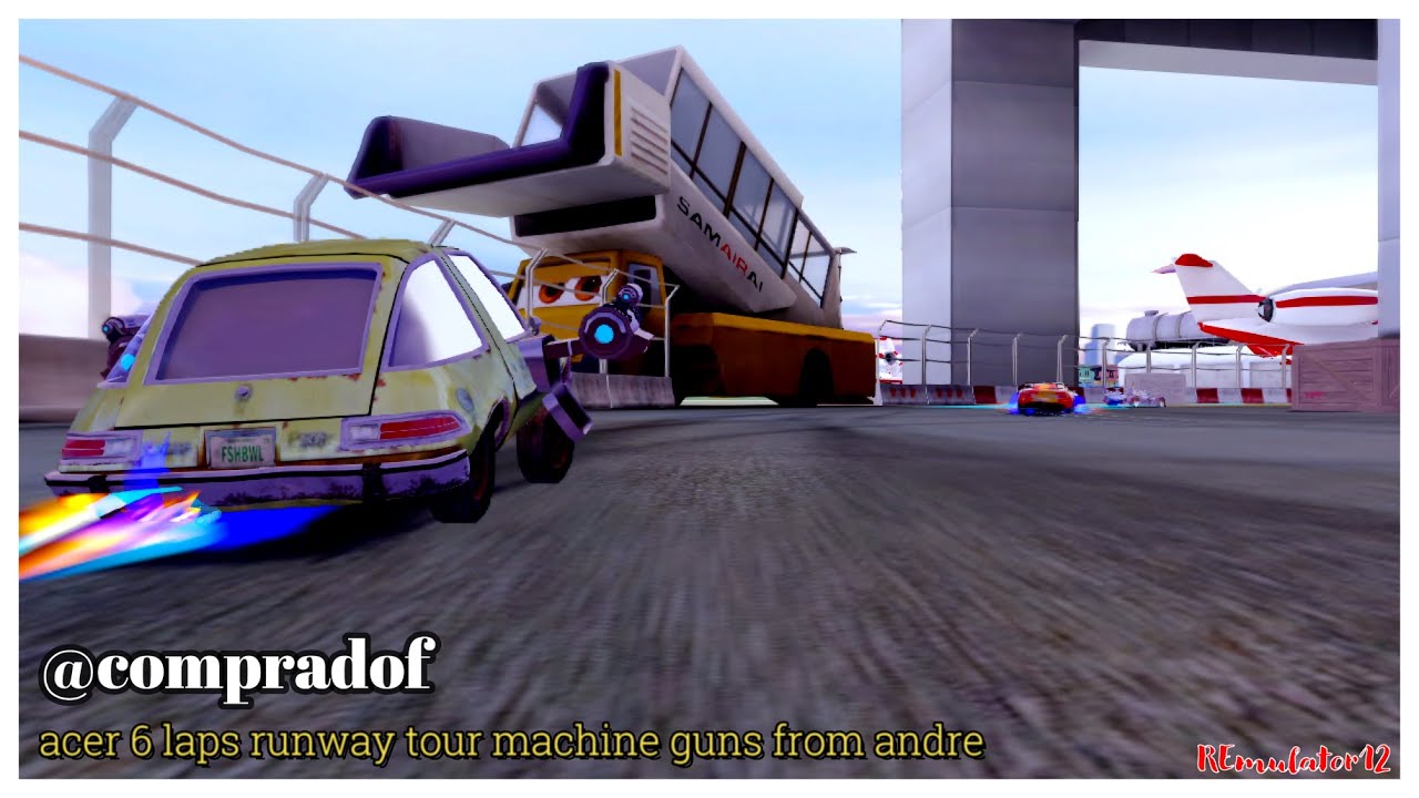 Cars 2 The Video Game | Acer - Battle Race (Machine Guns) | Runway Tour ...