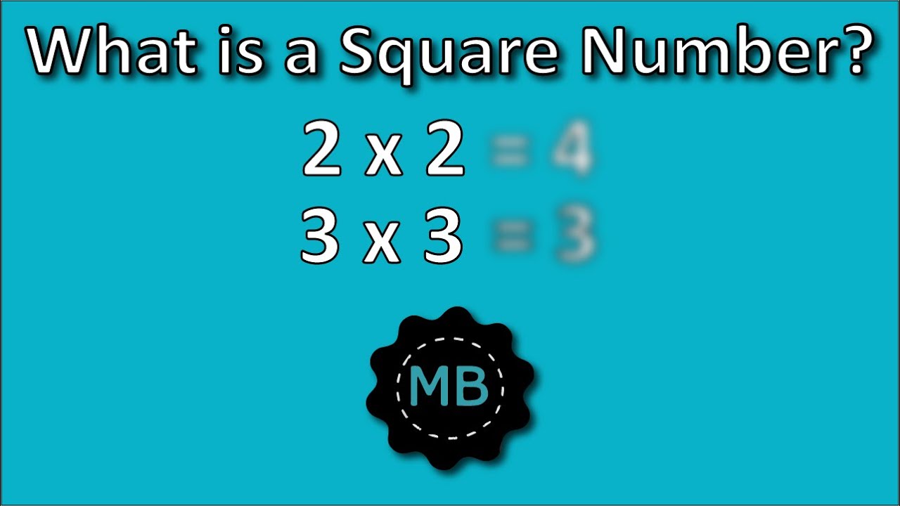 What Is A Square Number YouTube