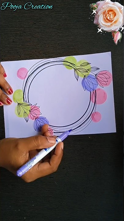 CIRCLE ⭕ BORDER DESIGNS/ PROJECT WORK DESIGNS/ ASSIGNMENT FRONT PAGE ...