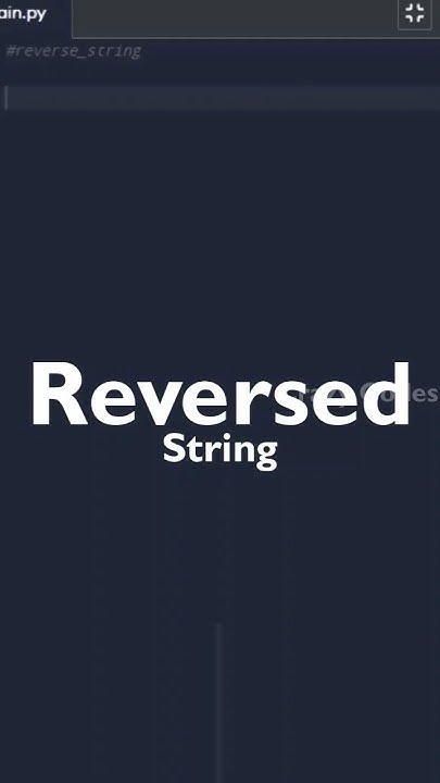 How to Reverse a String?|Reversed string in Python |Crazy Codes| Python ...