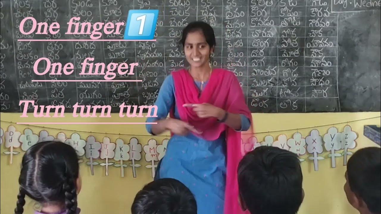 Numbers Rhyme One Finger one finger turn turn turn - YouTube