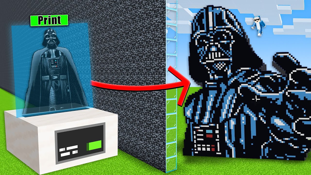 I Cheated Using //PRINT in Minecraft Build Battle - YouTube