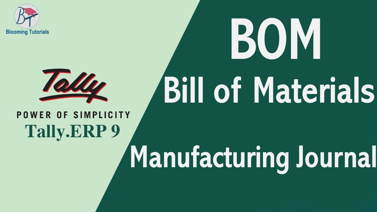 Bill Of Material In Tally Tamil Manufacturing Journal In Tally What bill-of-material-in-tally-tamil-manufacturing-journal-in-tally-what