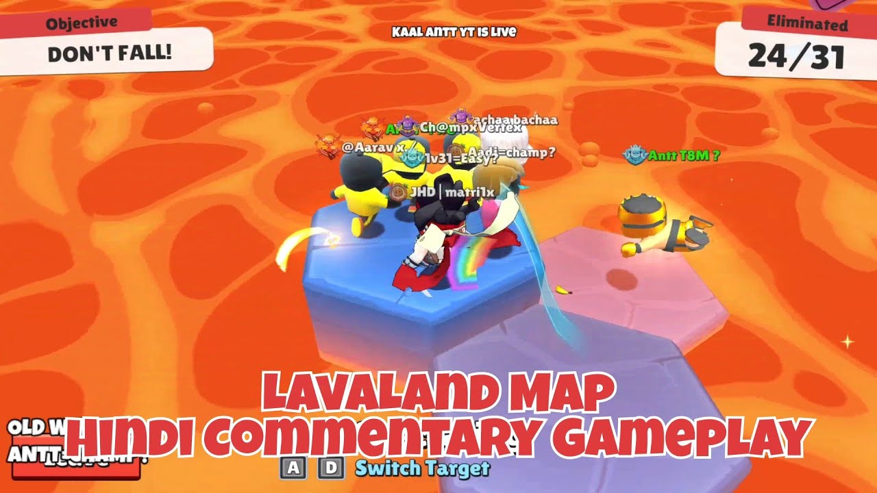 LavaLand Map Timer | Hindi Commentary Gameplay Stumble Guys - YouTube