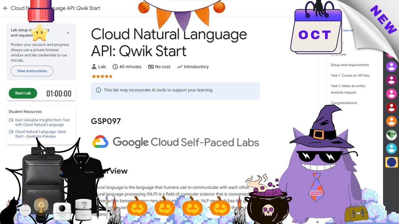 Cloud Natural Language API: Qwik Start #2025 | #GSP097 |#qwiklabs |# ...