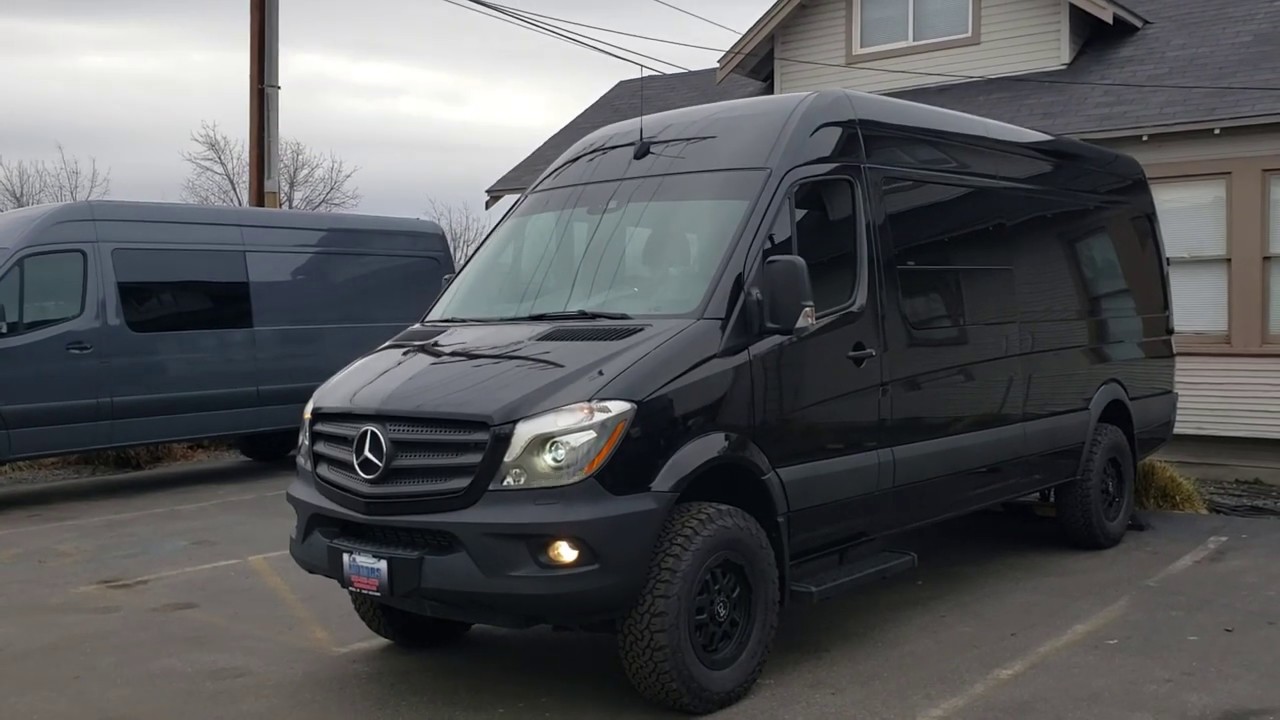 2017 170" 4x4 Sprinter in Jet Black! - YouTube