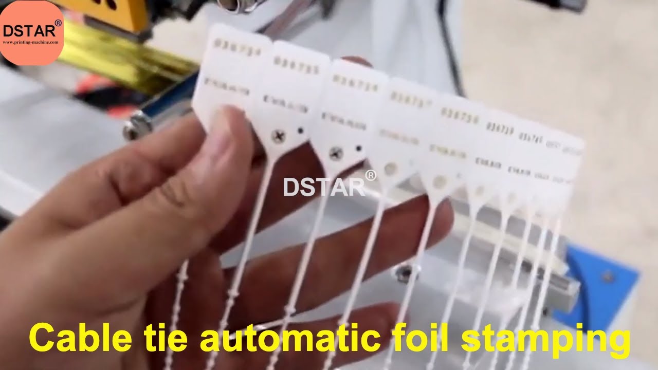 cable tie automatic printing machine DX-T150ZD - YouTube