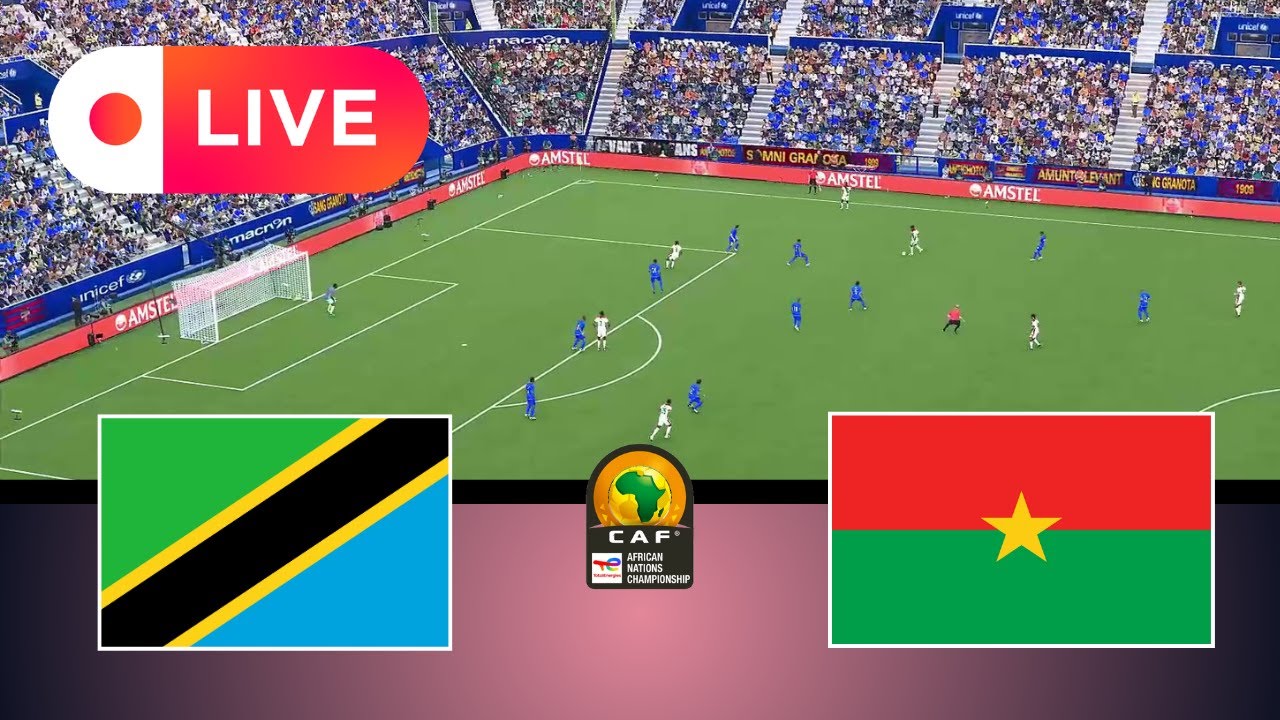 🔴 LIVE - Tanzania vs Burkina Faso | African Nations Championship 2025 ...