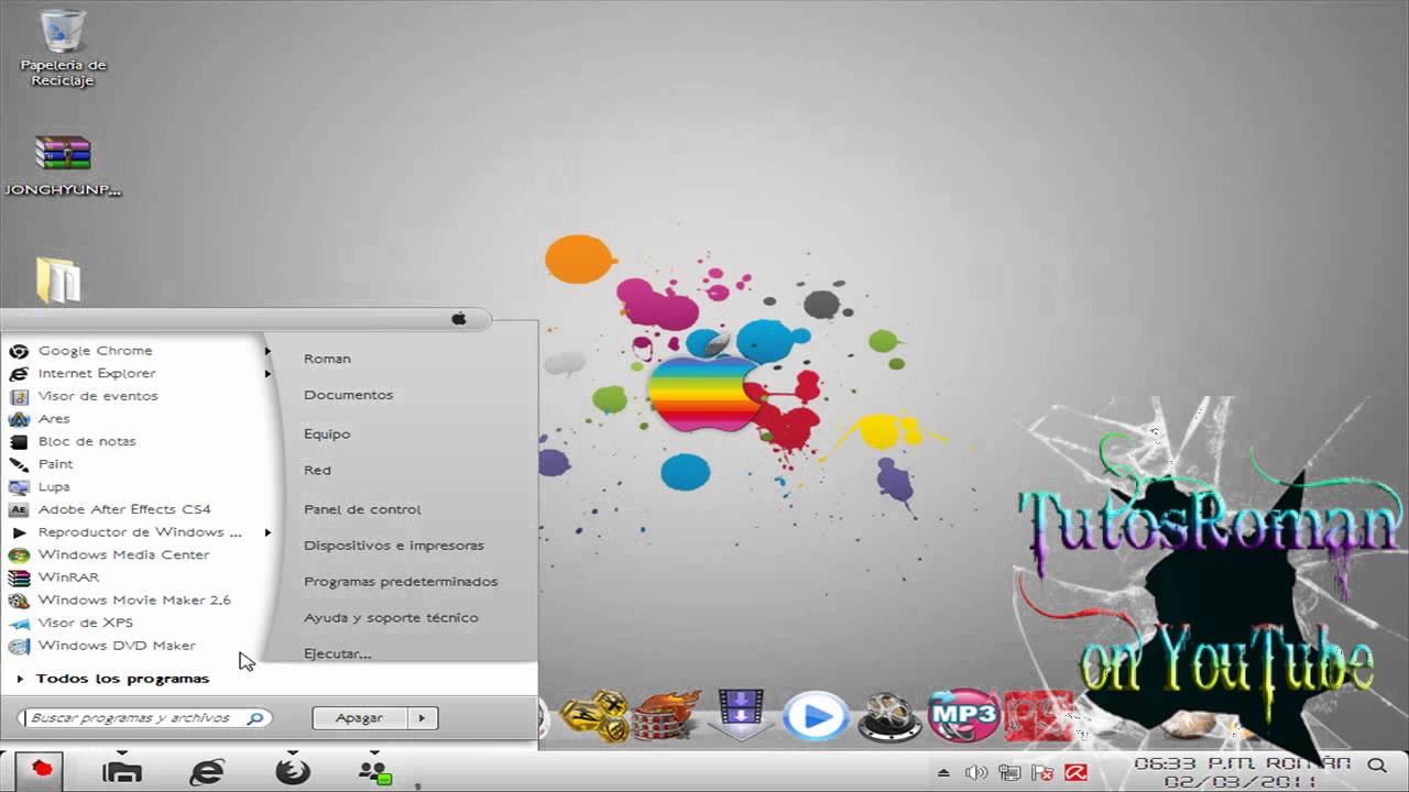Windows 7 - Cambiar ExplorerFrame [Botones de Navegacion Atràs y ...