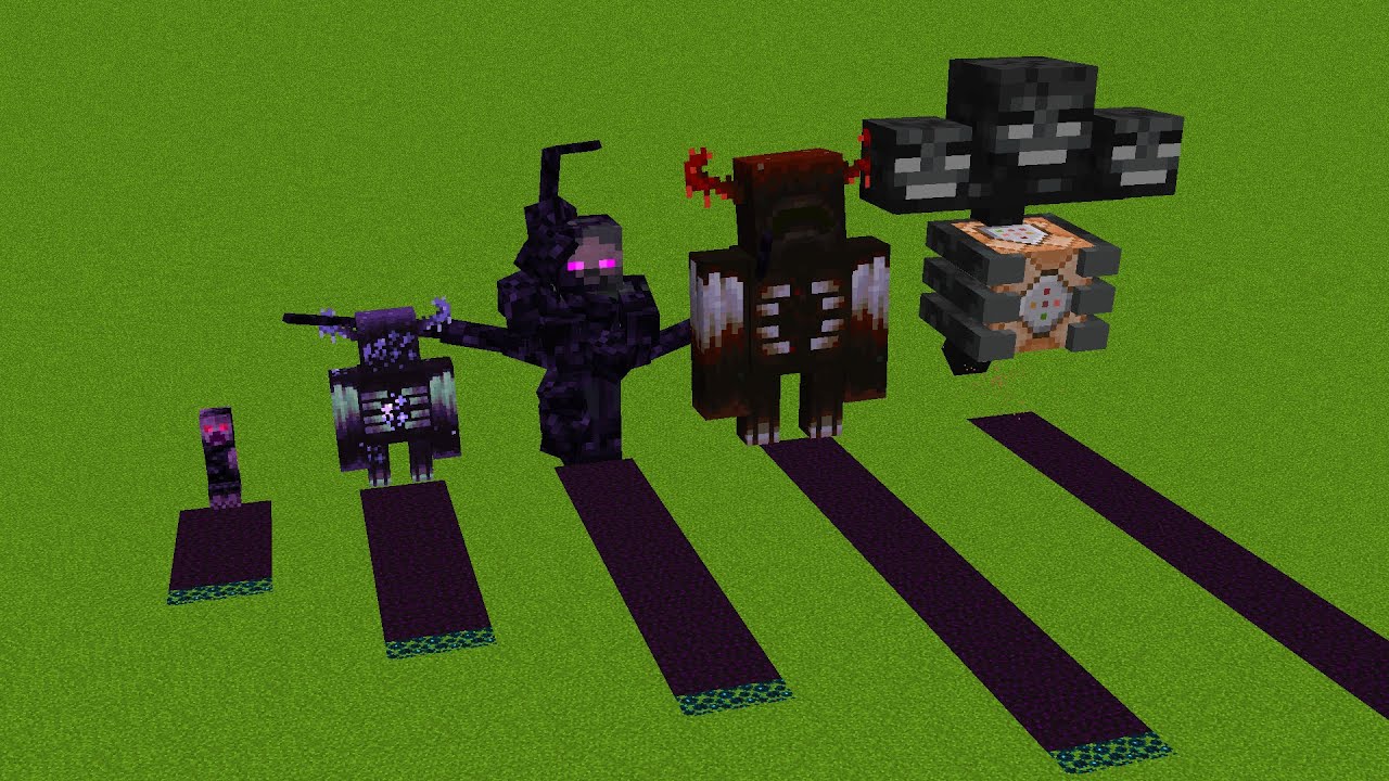 wither storm and warden mobs generate sculk in minecraft - YouTube