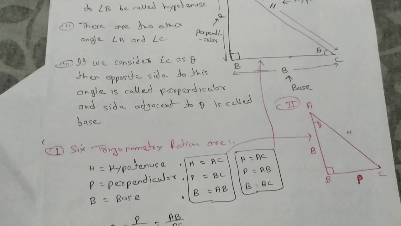 Short notes of trigonometry. - YouTube