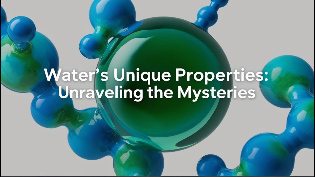 Water's Unique Properties: Unraveling the Mysteries - YouTube