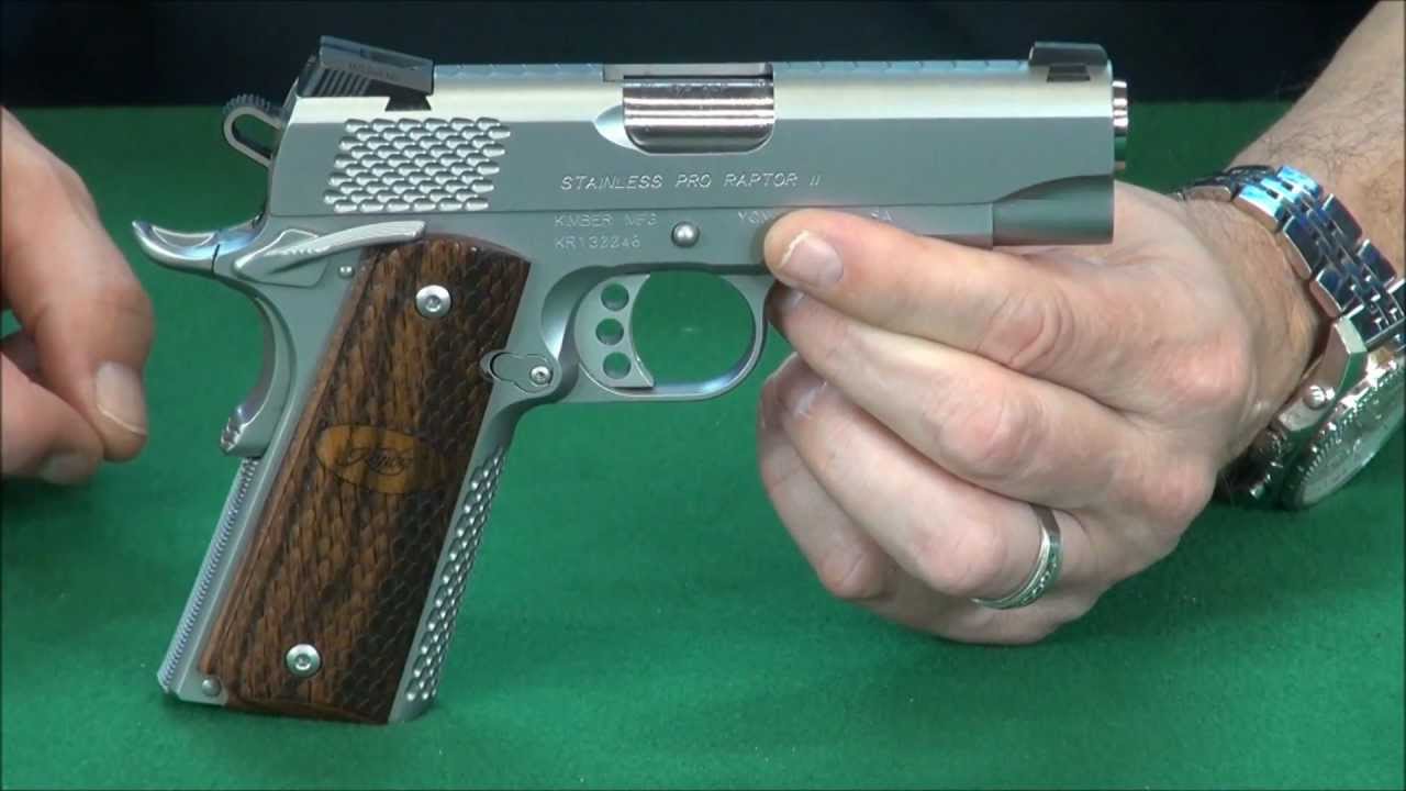 Kimber Pro Raptor II Table Top Review weaponseducation - YouTube