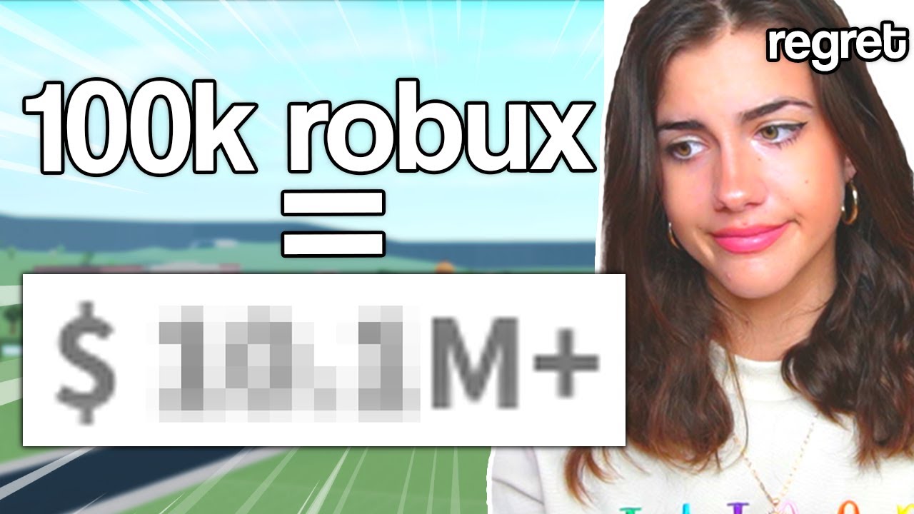 i spent 100k robux on bloxburg cash… - YouTube