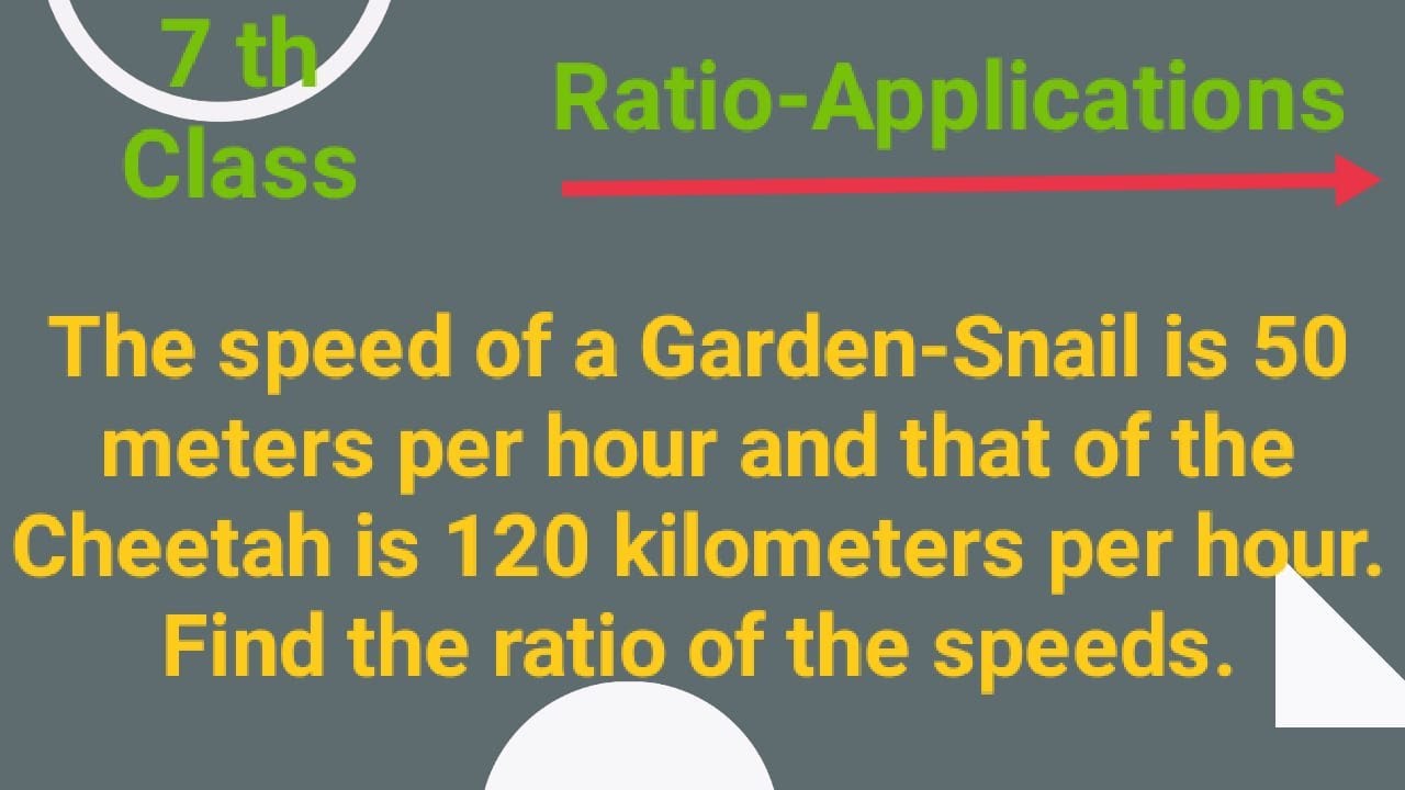 The speed of a Garden-Snail is 50 mph and of the Cheetah is 120 kmph ...