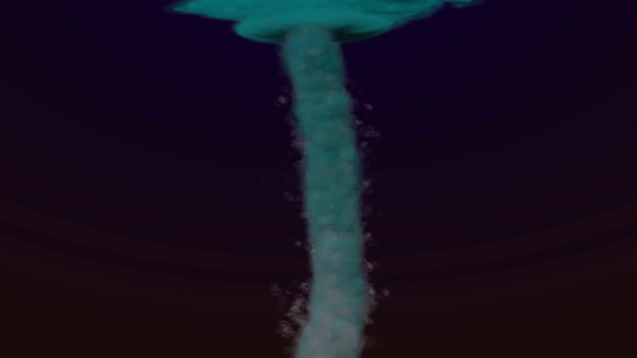 After effects: particle-tornado storm. - YouTube