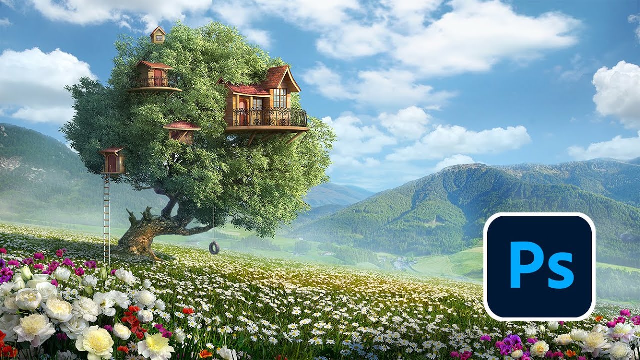 Treehouse | Matte Painting | Photoshop - YouTube