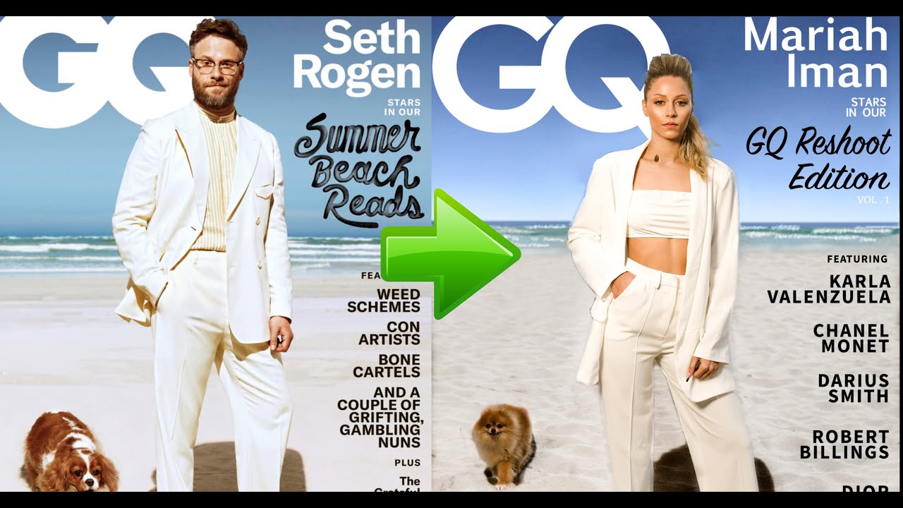 How I recreated this Seth Rogen GQ Cover: GQ Reshoot - YouTube