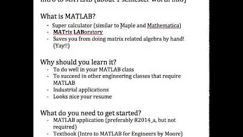 Intro to MATLAB - YouTube