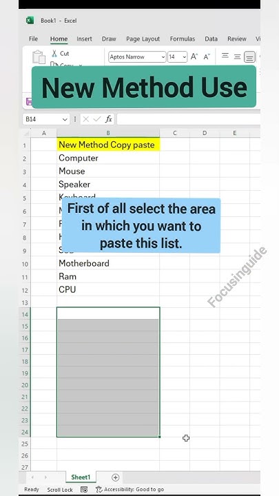 Advance excel tips and tricks #exceltips #tutorial #focusinguide #shortvideo - YouTube