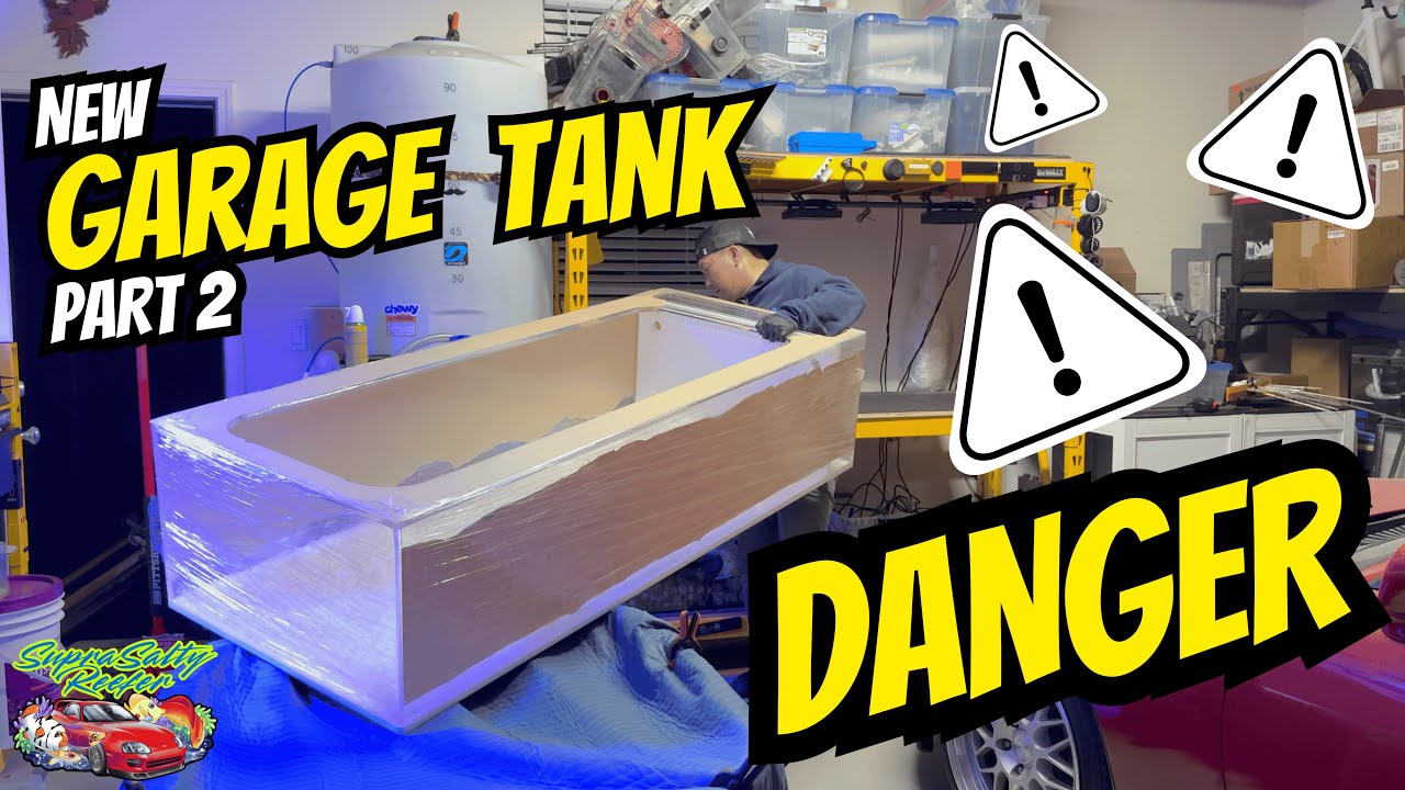 Part 2: New Garage Tank - Tank moving finesse!!! - YouTube